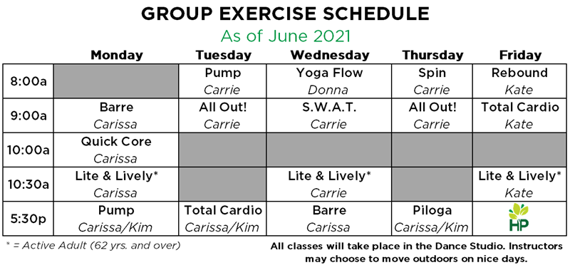 Group Exercise - Fitness | Huntley Park District