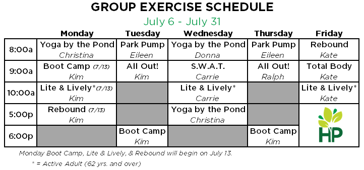 Group Exercise - Fitness | Huntley Park District